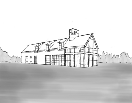 Modern Barn Retreat, a residential architecture project, Northworks